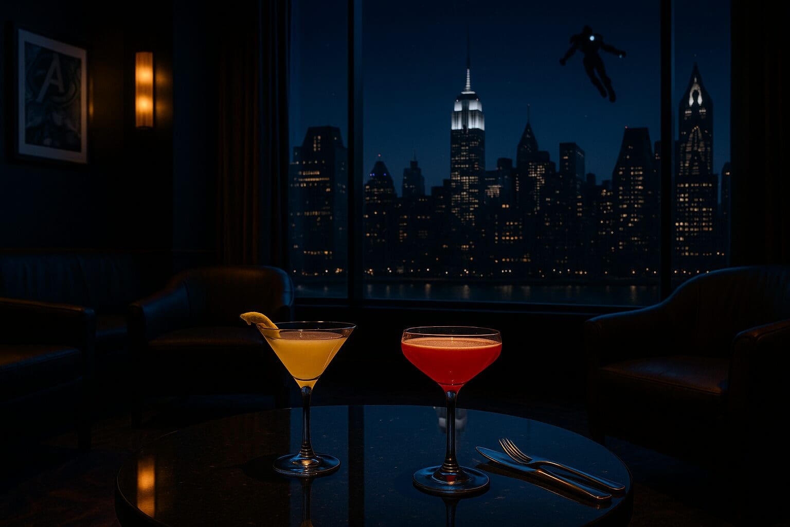 Skyline Bar – Marvel-Themed Cocktail Lounge Disney Hotel New York