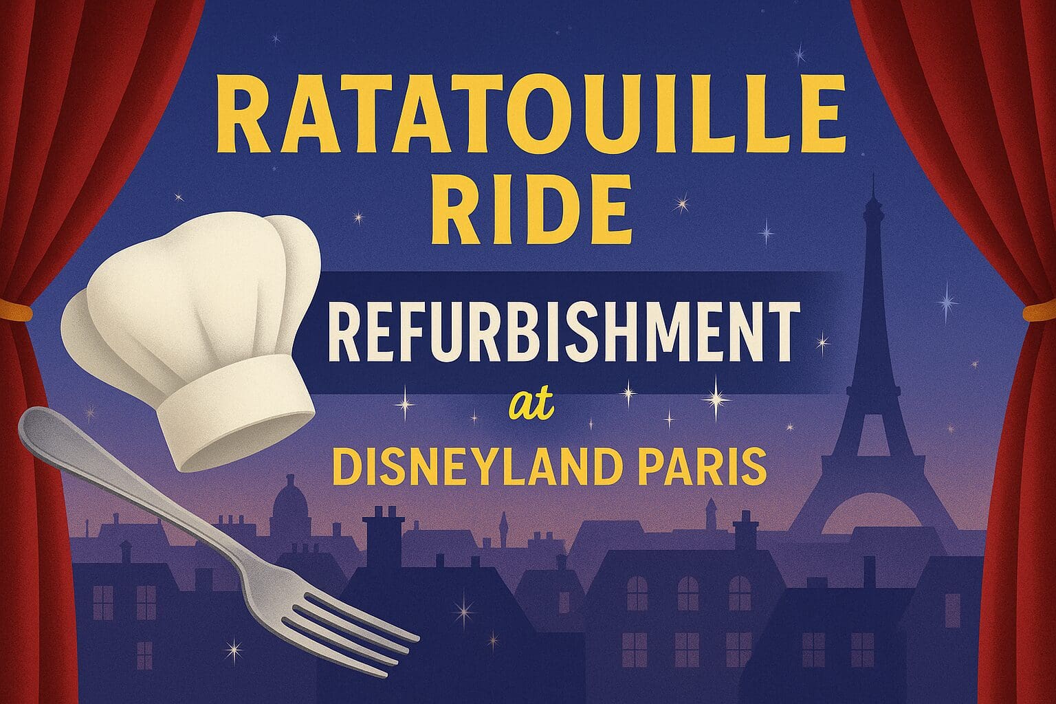 Ratatouille Ride Refurbishment at Disneyland Paris 2025–2026
