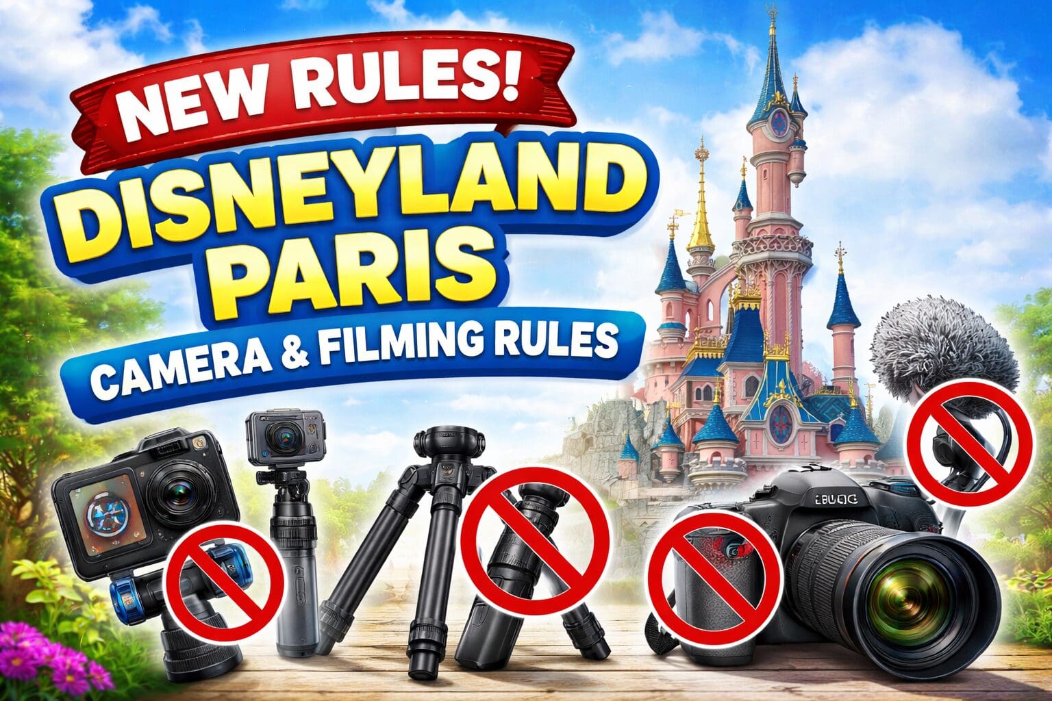 Disneyland Paris Camera Rules: Tripods, Selfie Sticks & Filming
